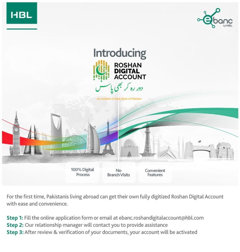 HBL Introducing Roshan Digital Account for Overseas Pakistanis – High ...